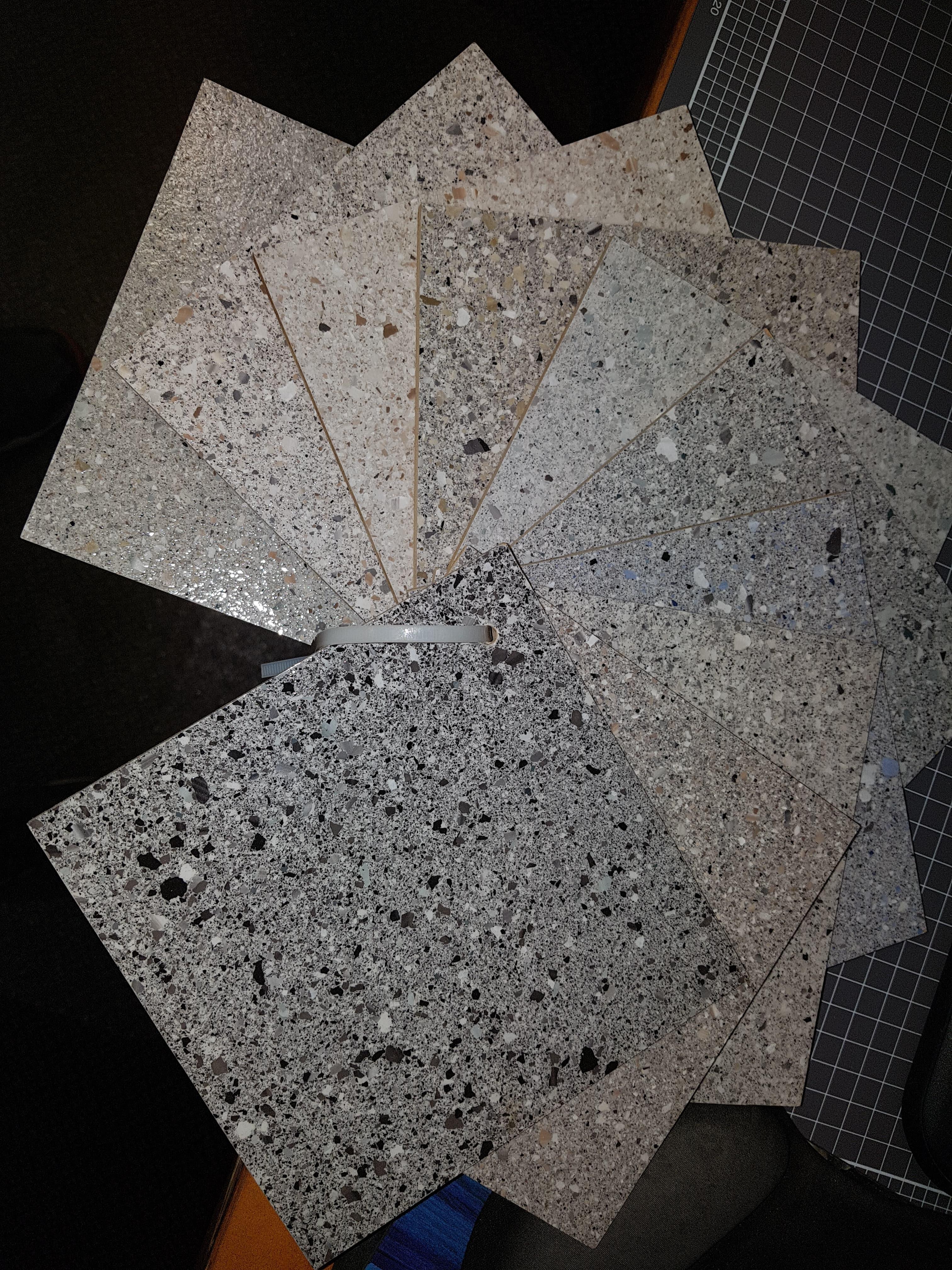 Natural Stone range swatch 10 colours | Designer Flake | Decorative ...