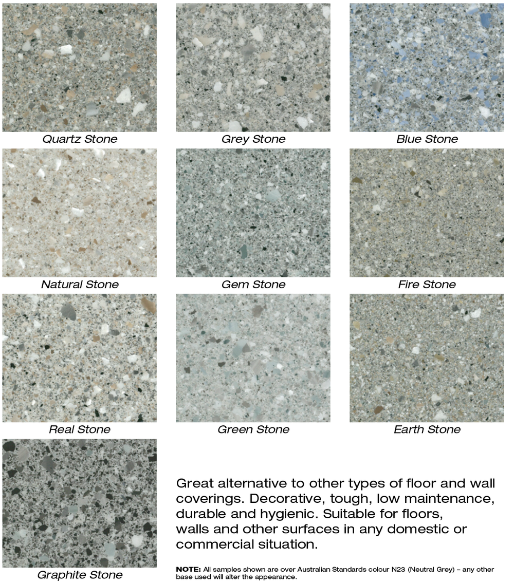 Natural Stone Range | Designer Flake | Decorative Seamless Flooring